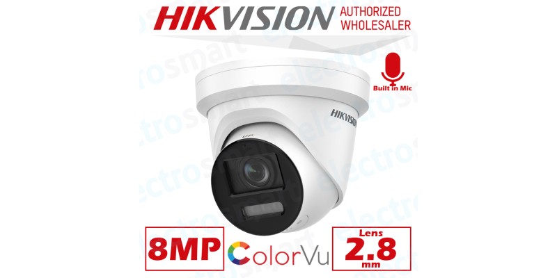 Ds 2cd2387g2 Lsu Sl 2 8mm C Hikvision 8mp 4k Colorvu Fixed Turret